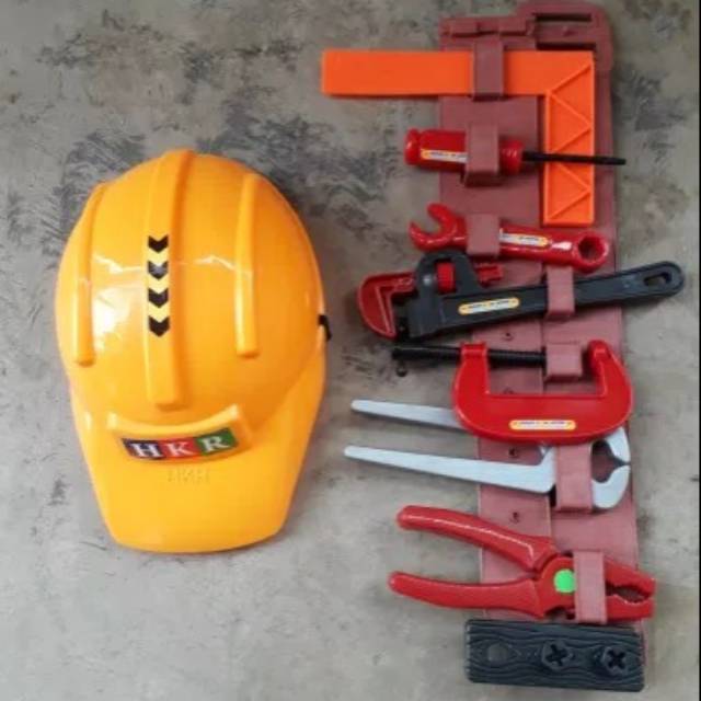 Jual MAINAN SET ALAT PERTUKANGAN HELM - KONTRUKSI EDUKATIF - ANAK ...