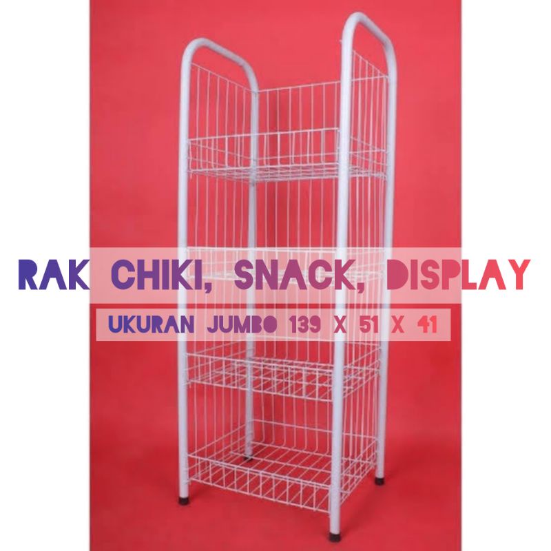 Jual rak chiki snack display 4 susun jumbo | Shopee Indonesia