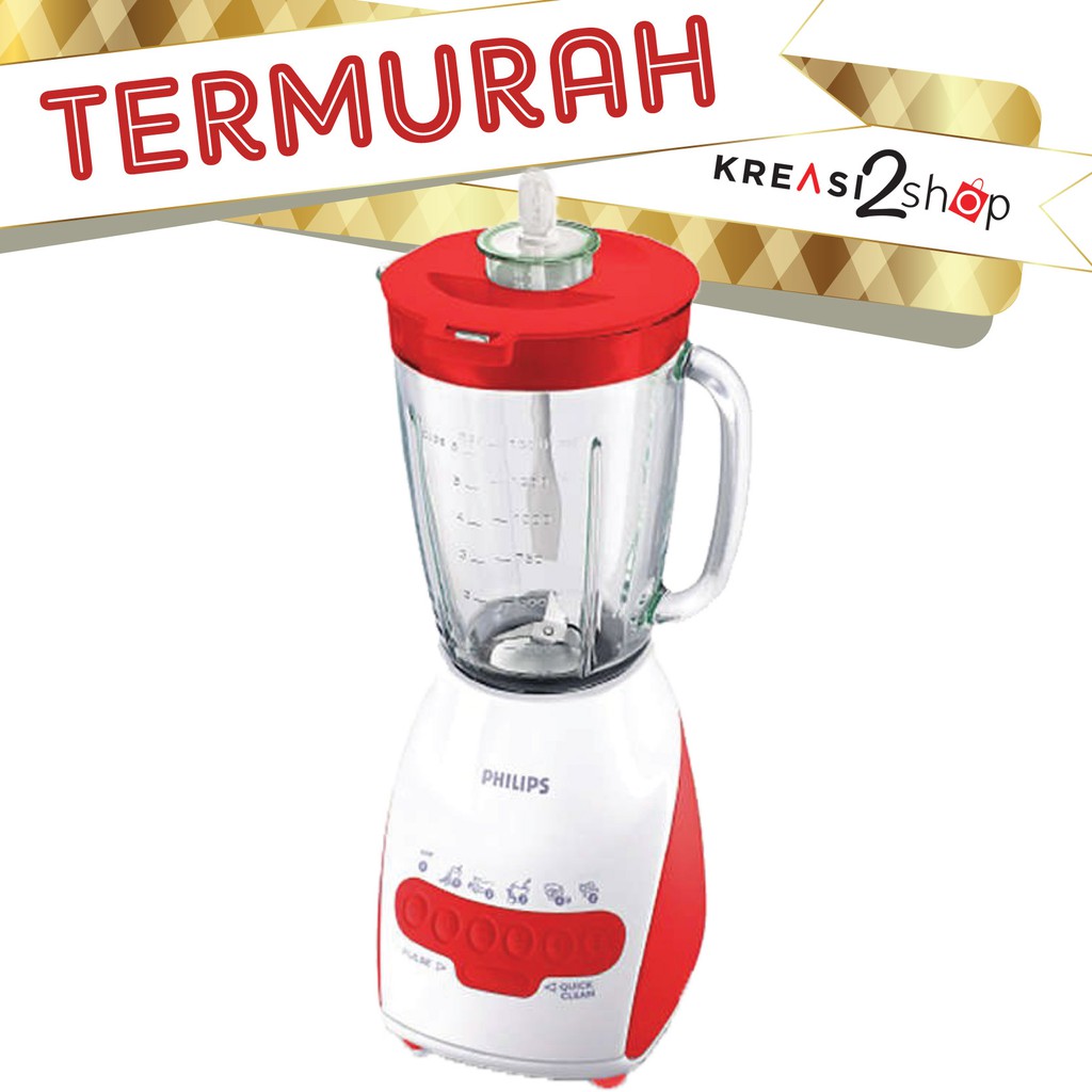 Jual Philips Glass Blender / Blender Kaca HR2116/63 Red Merah | Shopee ...