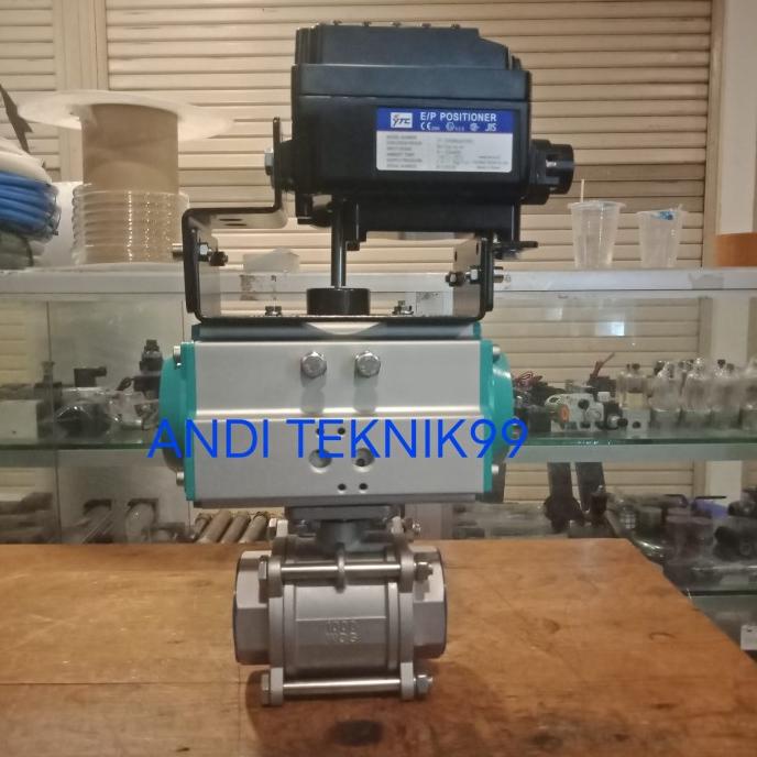 Jual Pneumatic Actuator Ball Valve Model3Pc Uk 2 Inch Dab Positioner ...