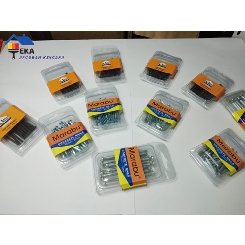 Jual PAKU BETON SET PAKU BETON PUTIH 5CM PAKU TEMBOK COR 50MM MARABU EAK | Shopee Indonesia