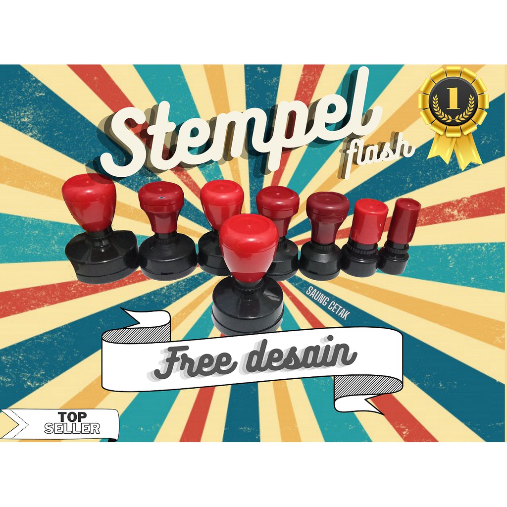 Jual Stempel logo, perusahaan, nama, tandatangan, lunas stample flash ...
