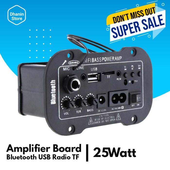 Jual Kit Modul Driver Power Amplifier Ampli Amplifer Mp3 Baord Mini ...