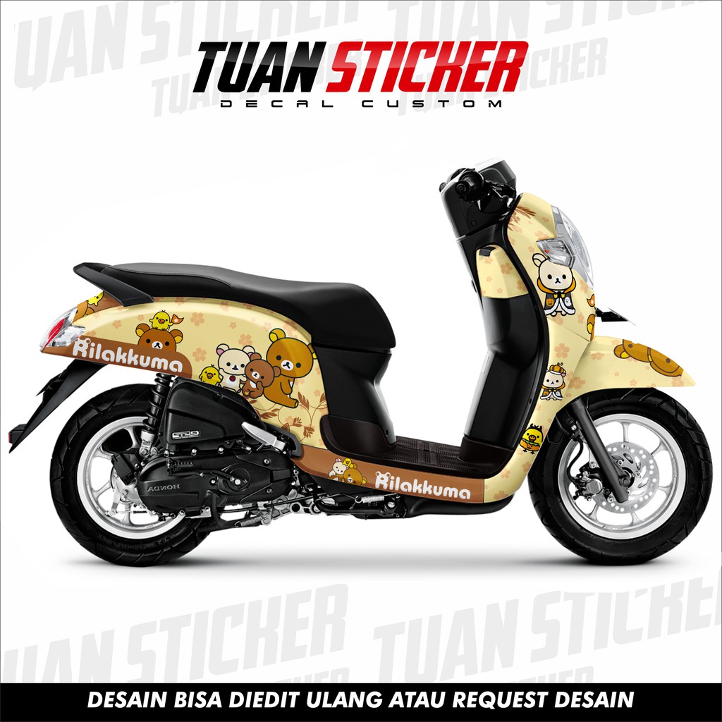 Jual Sticker Striping Decal Scoopy New stiker scoopy rilakkuma custom ...