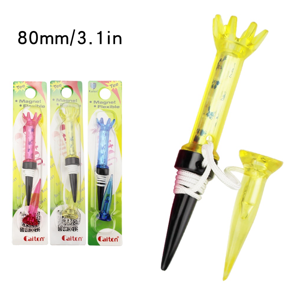 Jual Pre Order Pack 10 Pcs Magnetic Golf Tees Blue Yellow Pink 80mm 3. ...