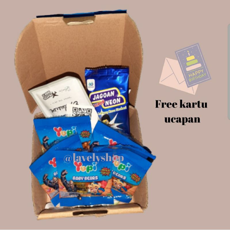 Jual SNACK BOX / GIFT BOX / Hadiah ULANG TAHUN/ HADIAH WISUDA ...