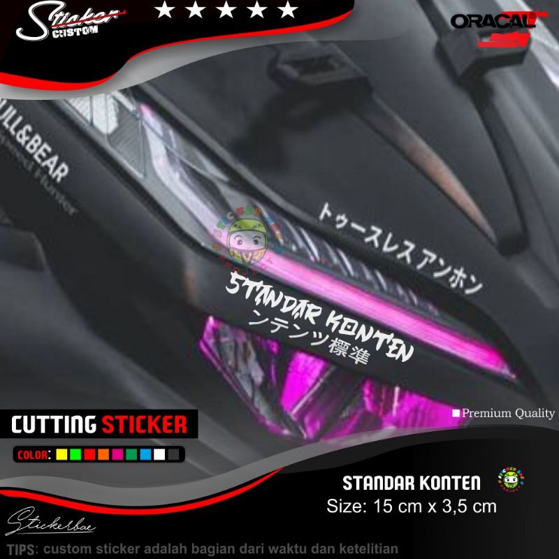 Jual sticker standar konten stiker motor viral sticker matic | Shopee ...