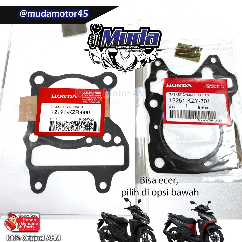 Jual PACKING BLOK OR KOP VARIO 150 2015-2021 12251-KZY-701 12191-KZR-600 K59 K36 A70 A10 PERPAK ...