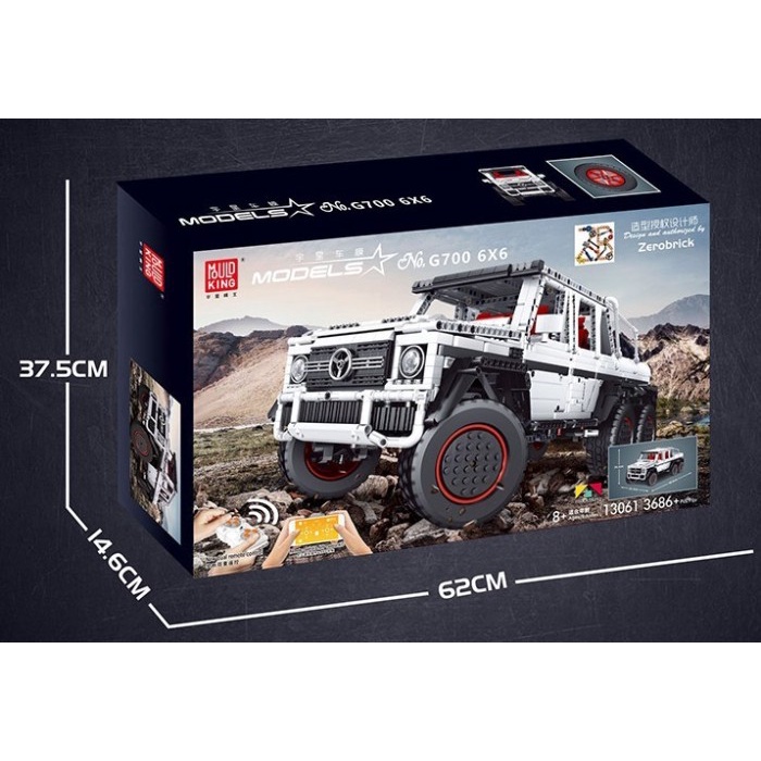 Jual MOULD KING 13061 MERCEDES BENZ G700 G63 6X6 WITH RC CAR BRICKS | Shopee Indonesia