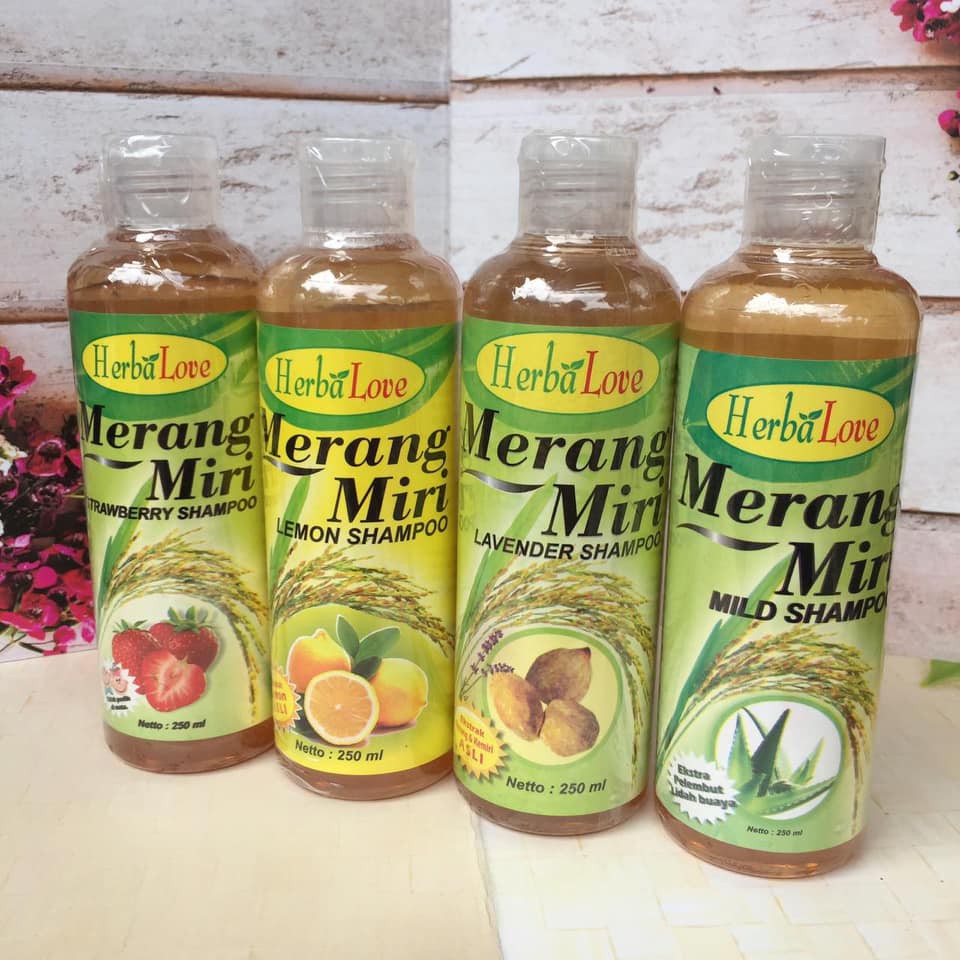 Jual Herbalove Shampoo & Conditioner Merang Miri 250ml | Shopee Indonesia