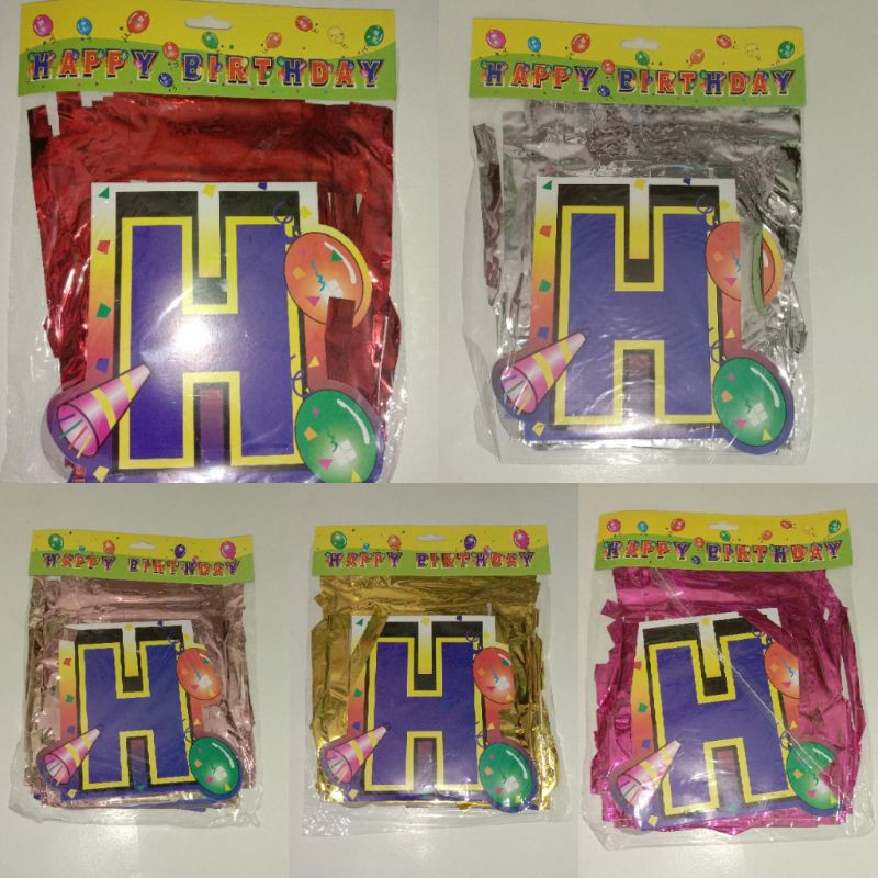 Jual Bunting flag rumbai/banner ultah | Shopee Indonesia