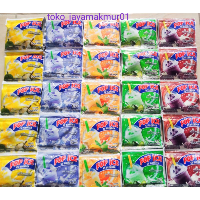 Jual Pop Ice Es All Varian Minuman Serbuk Instan Renceng(10pcs ...