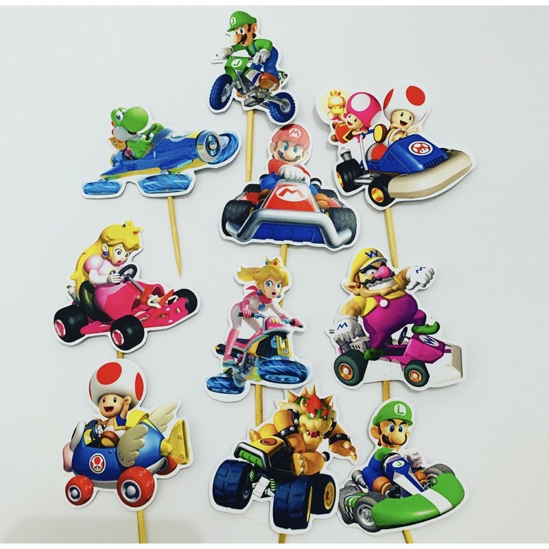 Jual Super Mario Kart Balap Topper Cupcake Birthday / Hiasan Kue Ulang ...