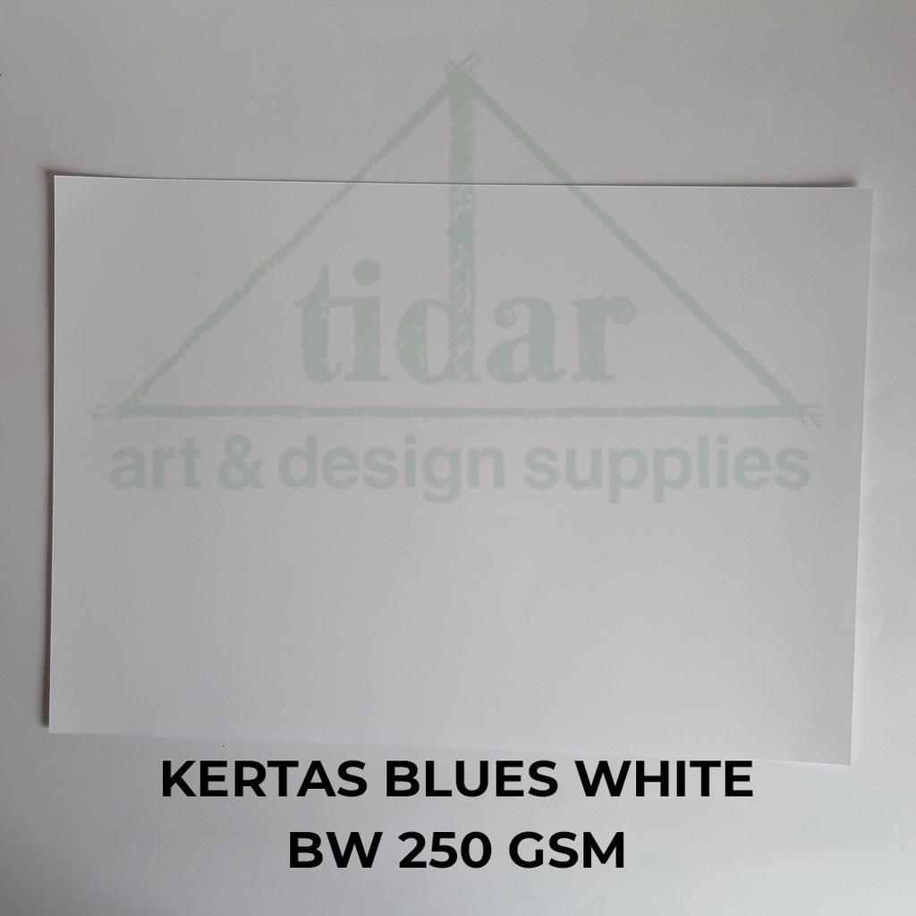 Jual Kertas BW 250 gsm / Blues White - Karton Halus Tebal Gambar / Cat ...