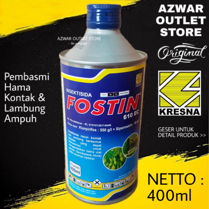 Jual FOSTIN 610EC 400ml by KRESNA | postin racun hama ulat grayak untuk ...