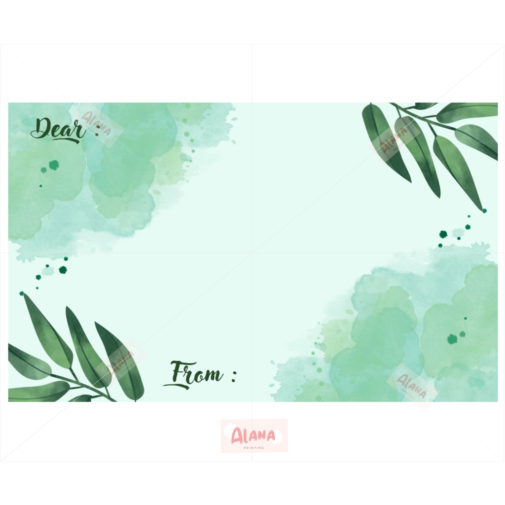 Jual Kartu Ucapan Polos Kosong Blank Greeting Card Gift Cards Aesthetic ...