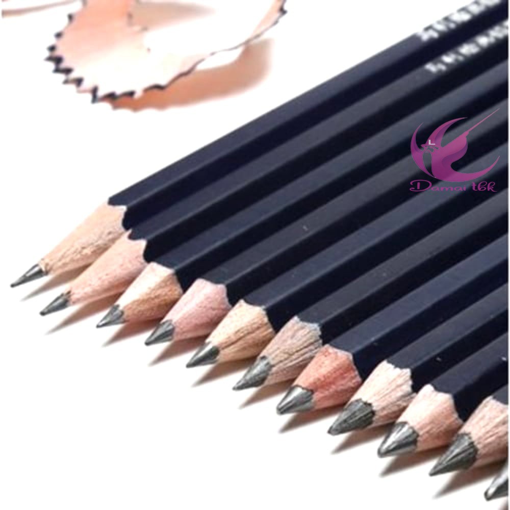 Jual MARIES DRAWING GRAPHITE PENCIL SUPER DARK 2B 3B 4B 5B 6B 7B 8B 10B 14B 2H HB B | Shopee ...