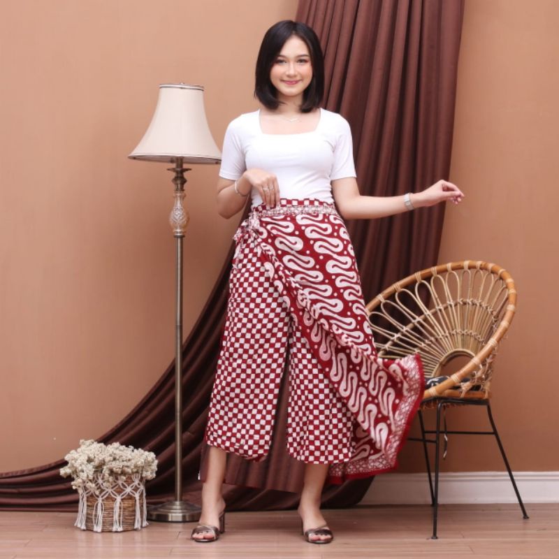Jual ROK KULOT CELANA BATIK SENO PREMIUM NATURAL STYLE | Shopee Indonesia