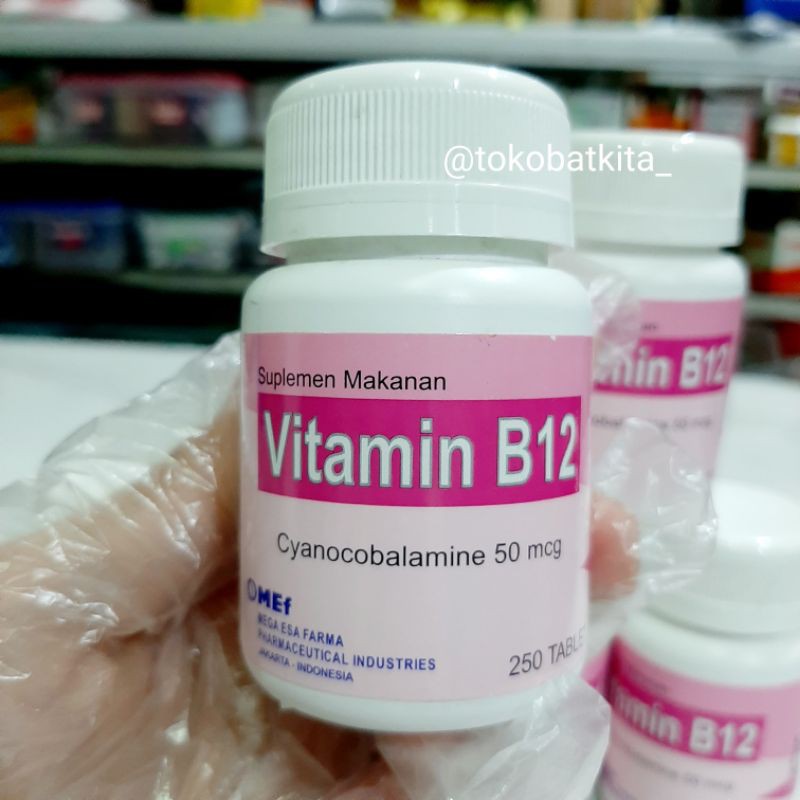 Jual [250TABLET] VITAMIN B-12 MEF / MULTIVITAMIN TABLET / PEMBENTUKAN ...