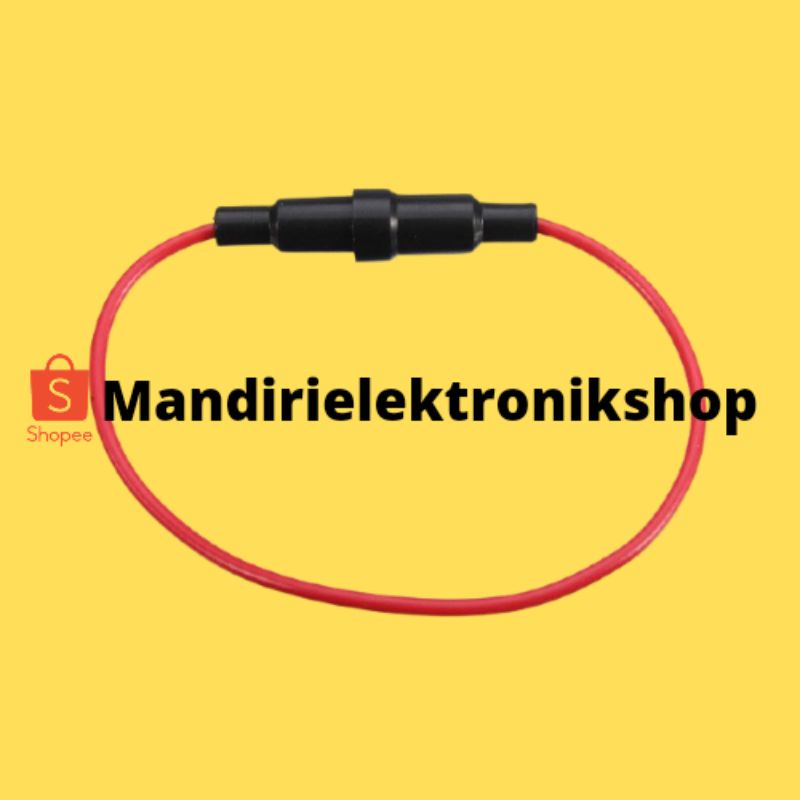 Jual Rumah fuse kaca kecil 5×20 /holder fuse kaca / rumah sikring ...