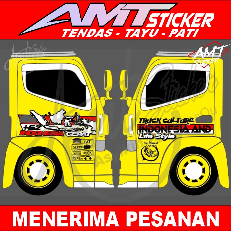 Jual [TERBARU] STICKER PINTU SAMPING TRUK CANTER (INDONESIA CEPAT ...