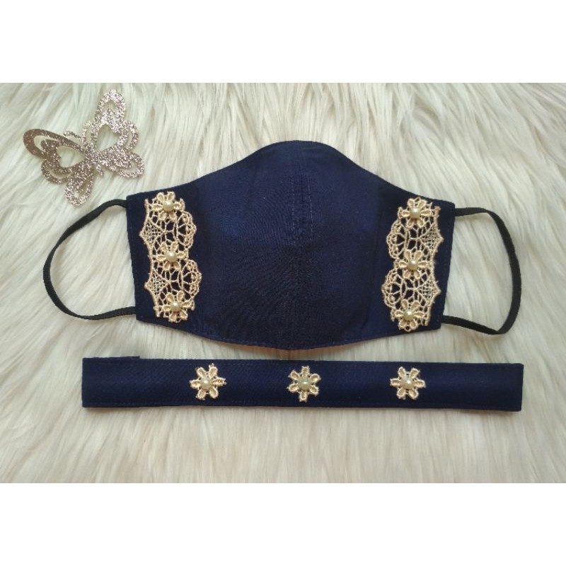 Jual Masker kain cantik bunga (new model) | Shopee Indonesia