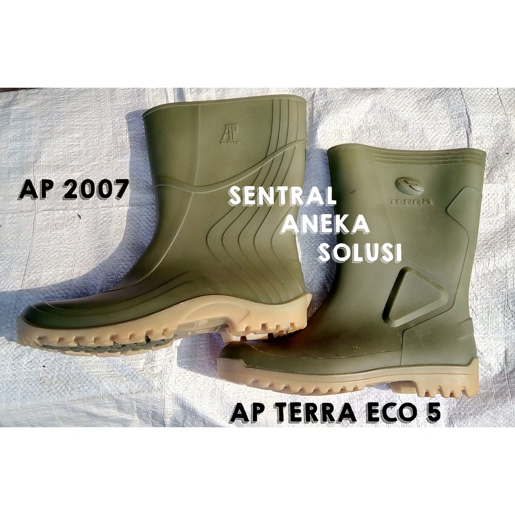 Jual sepatu ap boots pendek wg 2007 / terra eco 5 green hijau apd medis ...