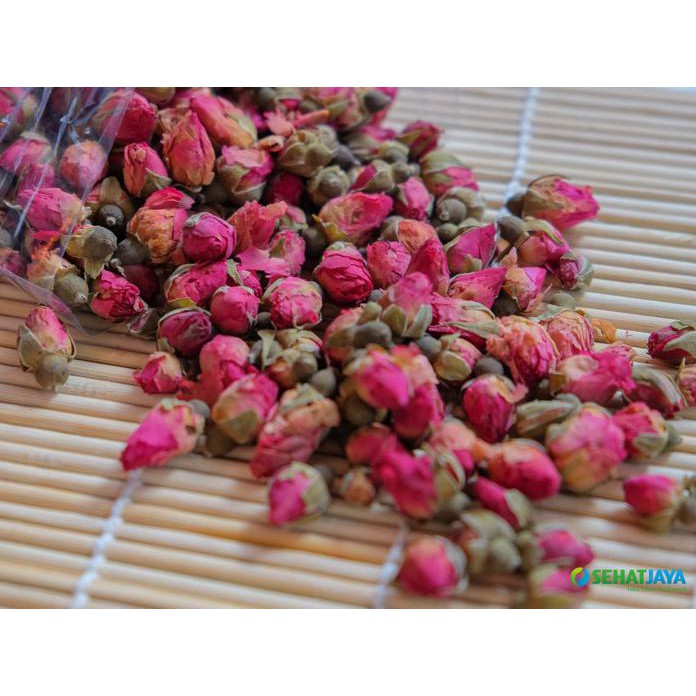 Jual TEH BUNGA MAWAR ( RED ROSE BUDS FLOWER TEA ) 50 GRAM | Shopee ...