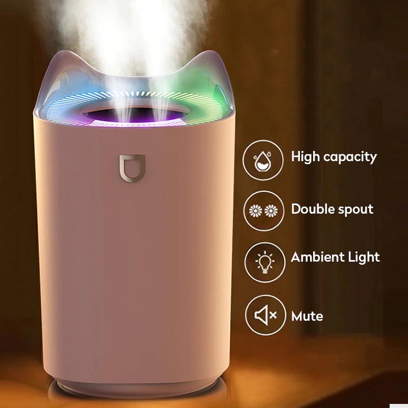 Jual HUMIDIFIER ULTRASONIC AROMATHERAPHY OIL DIFFUSER DOUBLE SPRAY K7 ...