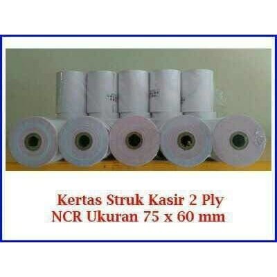 Jual Kertas Struck Struk epson tmu HVS 75x60 2 ply 2ply HVS Paper per ...