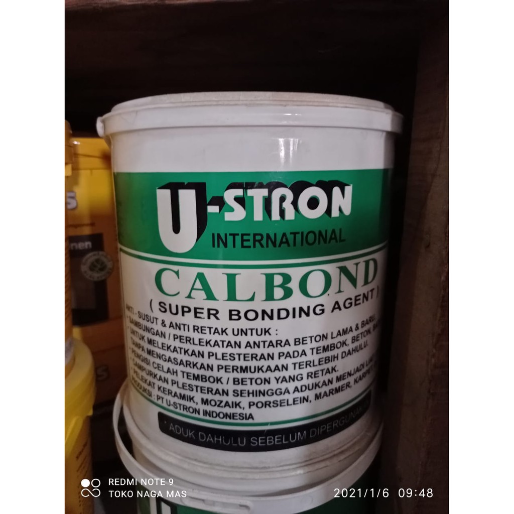 Jual CAT U-STRON CALBOND 4 KG GALON Lem Perekat Beton Kaleng / Super ...