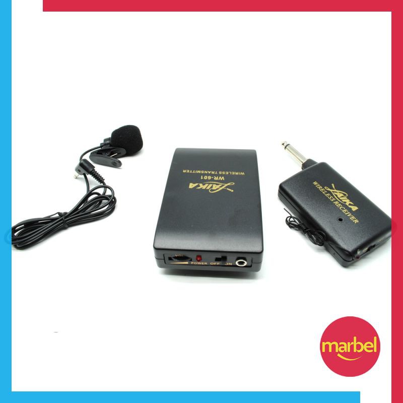 Jual Mic Microphone Clip Jepit Wireless Gelombang Radio FM WR601 ...