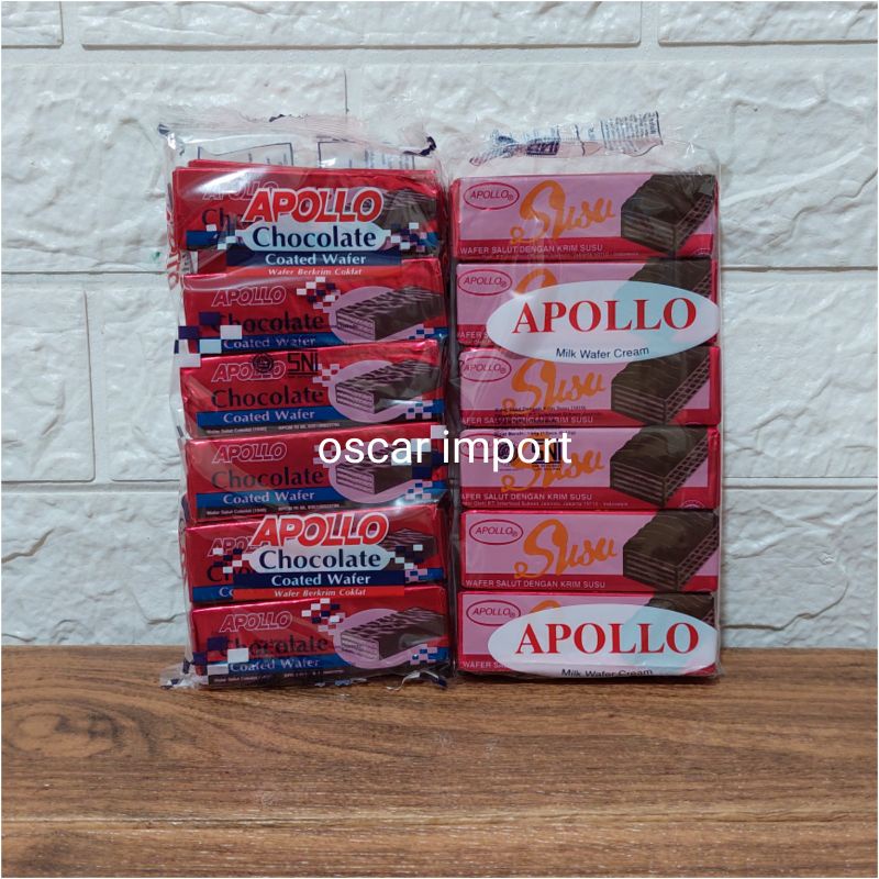 Jual Apollo Wafer isi 12 Malaysia Coklat/susu | Shopee Indonesia