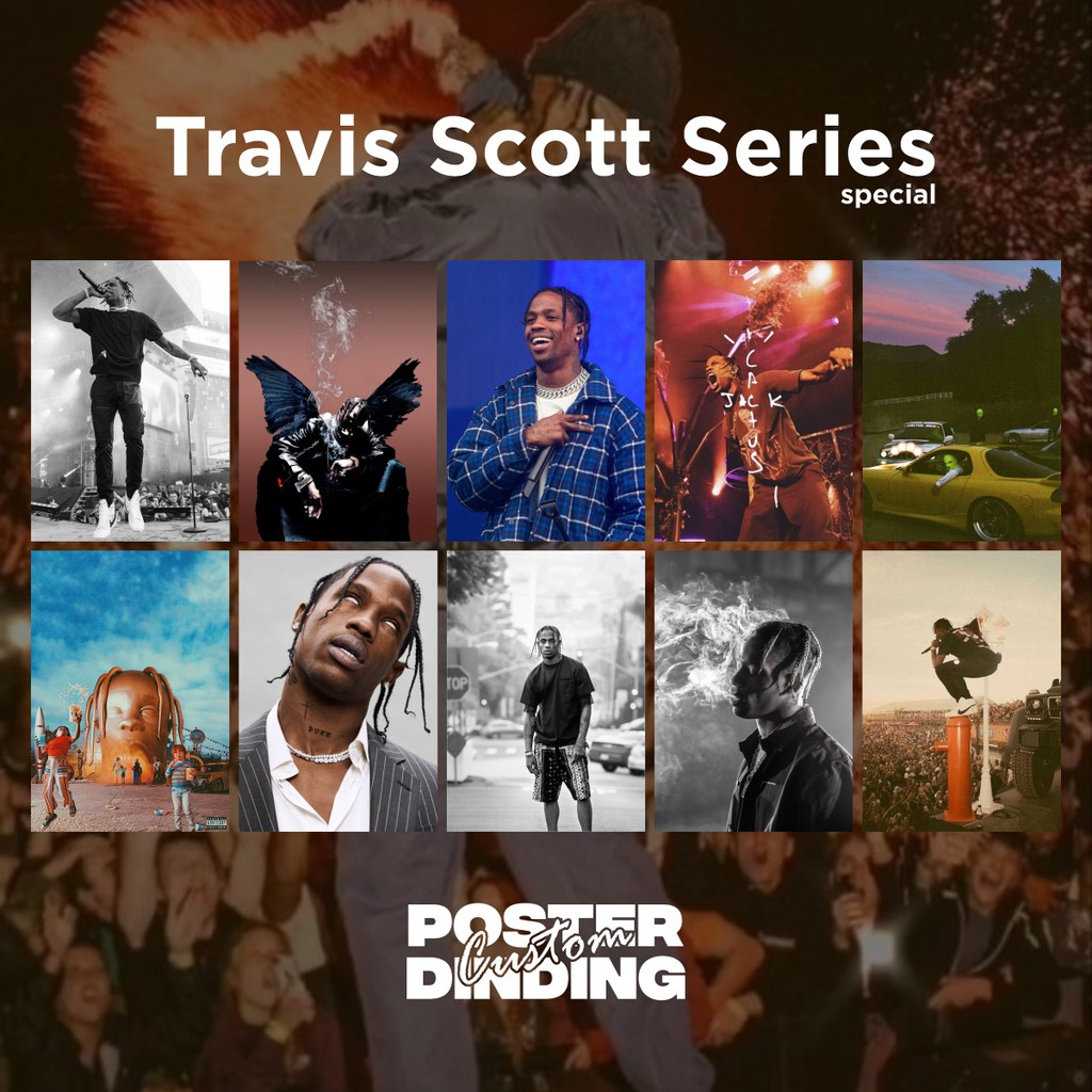 Jual Paket poster dinding A4 TRAVIS SCOTT 10pcs / 20pcs / 60pcs ...