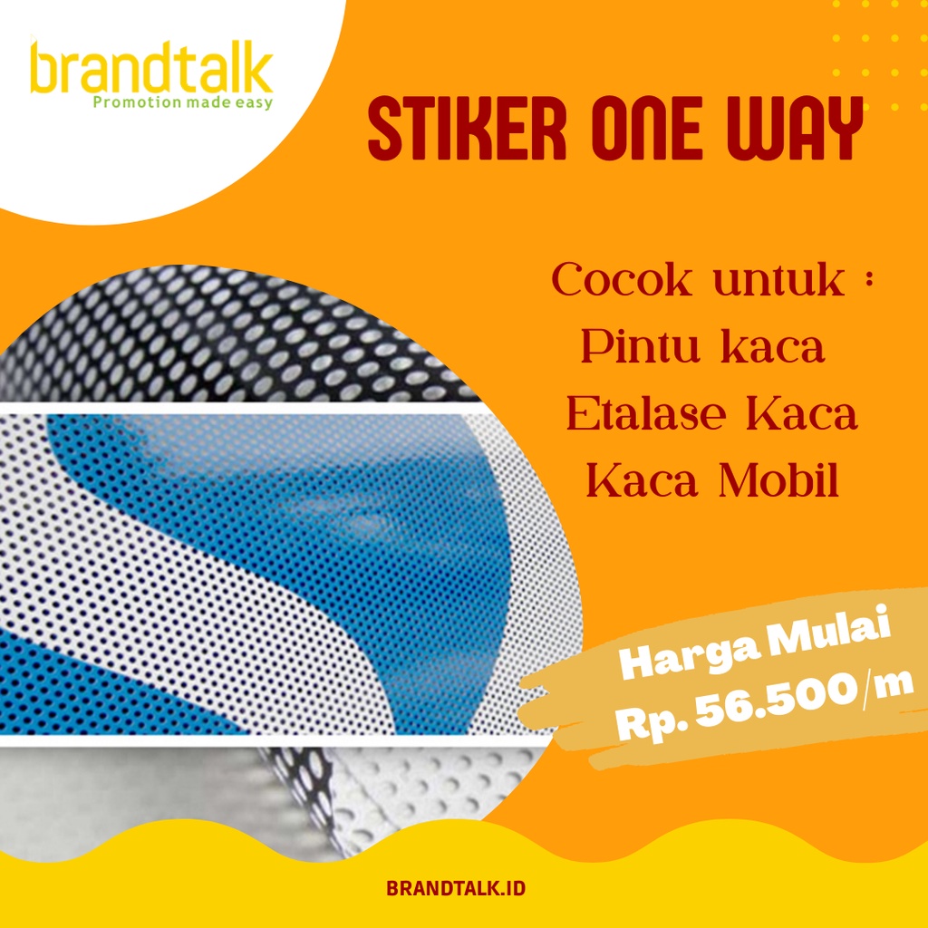 Jual Custom Stiker One Way / Cetak Stiker Banner Bahan One Way Vision ...
