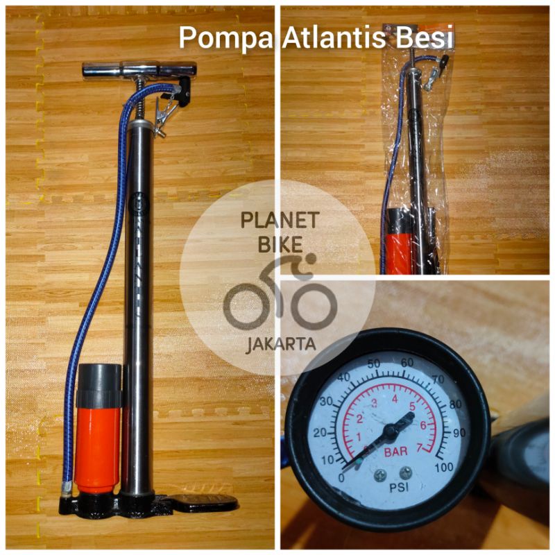 Jual Pompa Tabung Angin Ban Sepeda Atlantis Besi | Shopee Indonesia