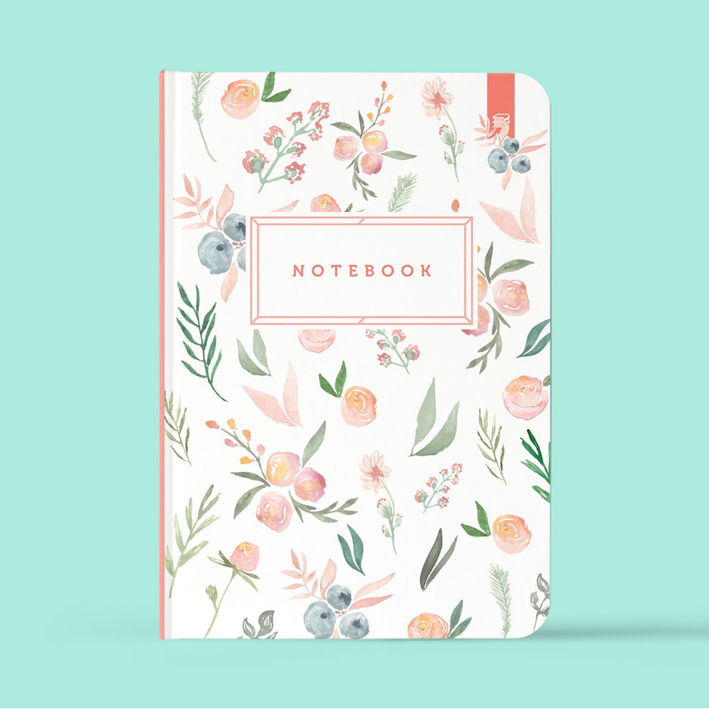 Jual Notebook Buku Tulis Catatan A5 A6 Hardcover by Buddybooks Flowery ...
