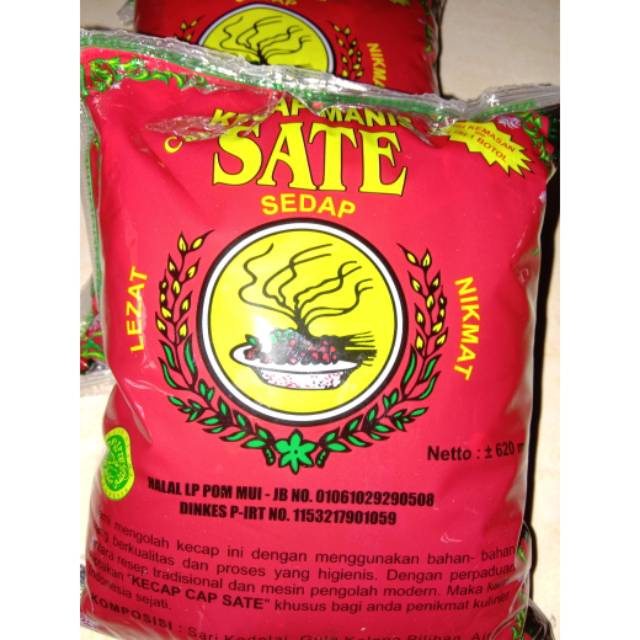 Jual Kecap manis cap sate 620ml (kecap bantal) | Shopee Indonesia
