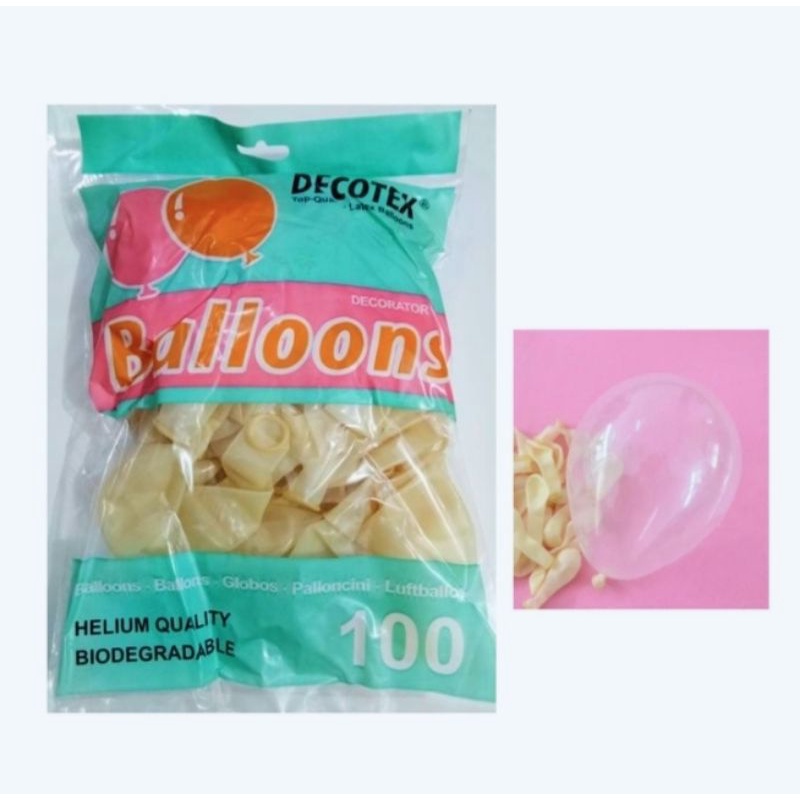 Jual balon latex putih bening/transparan 12inch | Shopee Indonesia