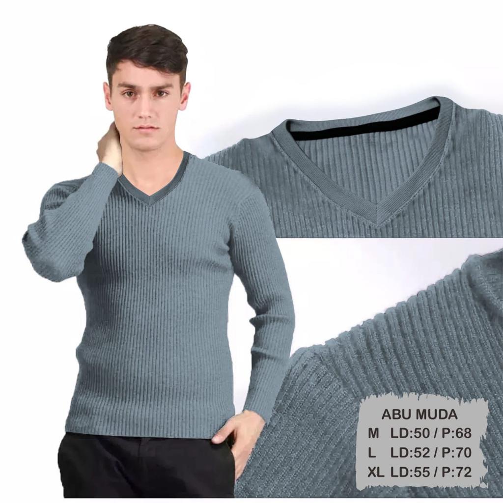 Jual Kaospolos - Kaos V neck polos pria lengan panjang bahan cabut ... Jual Kaospolos - Kaos V neck polos pria lengan panjang bahan cabut ...