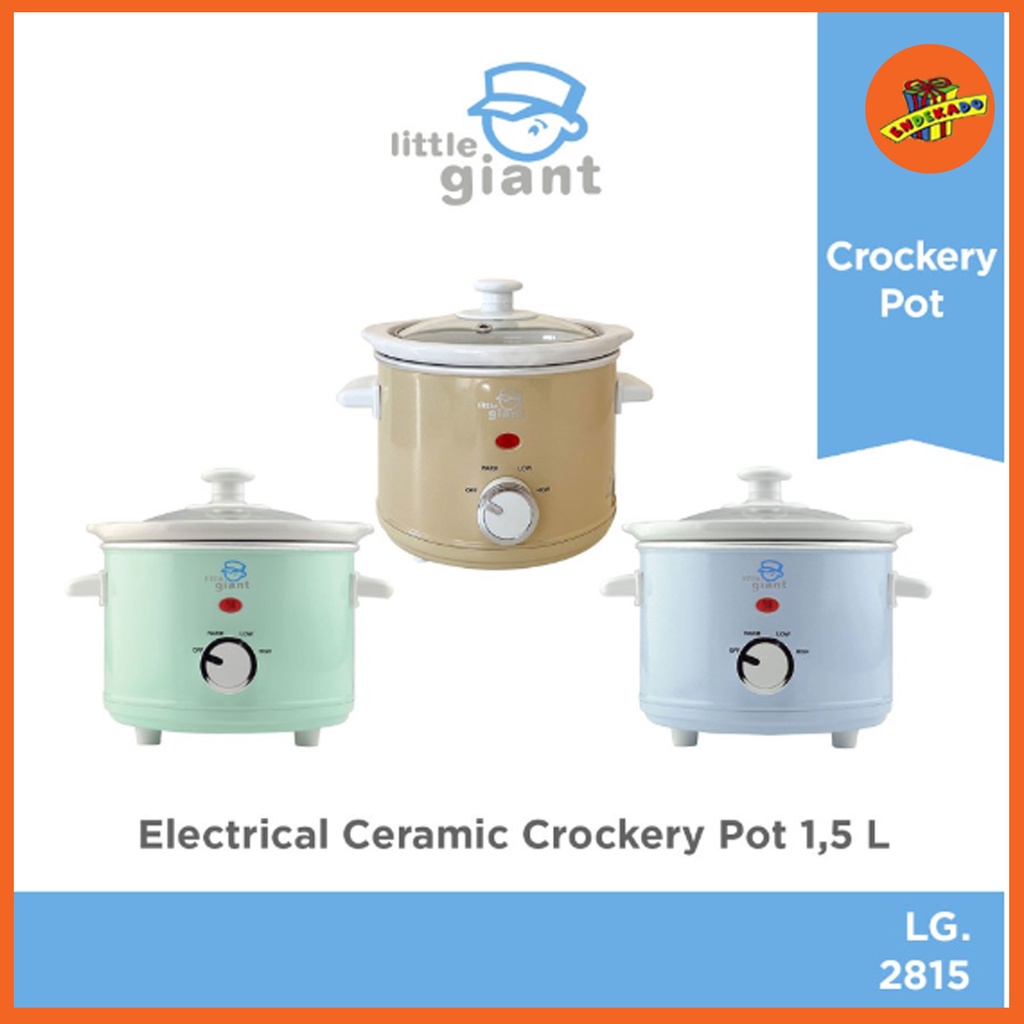 Jual MAKASSAR! LITTLE GIANT CERAMIC CROCKERY LG 2815 - Slow Cooker 1,5L ...