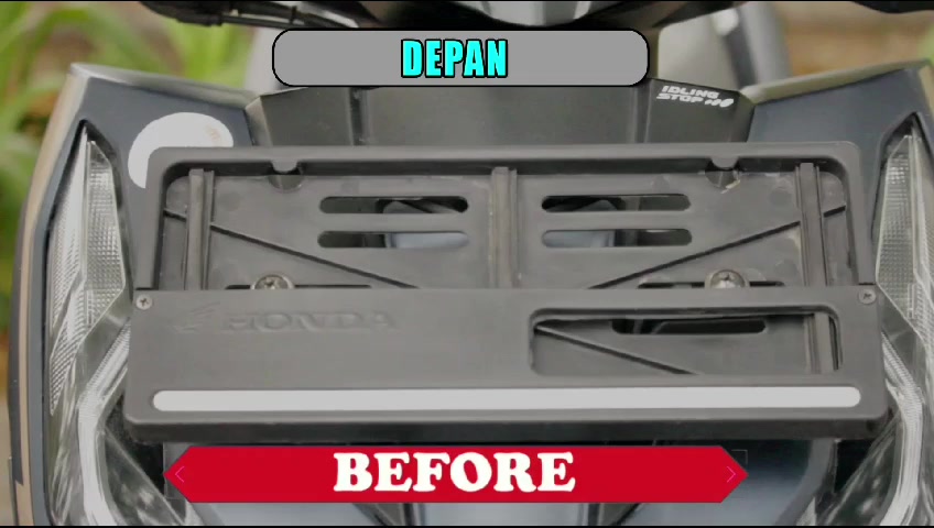 Jual FRAMELESS PLAT NOMOR NOPOL TANPA BINGKAI SET 2PCS DENGAN BAUT ...