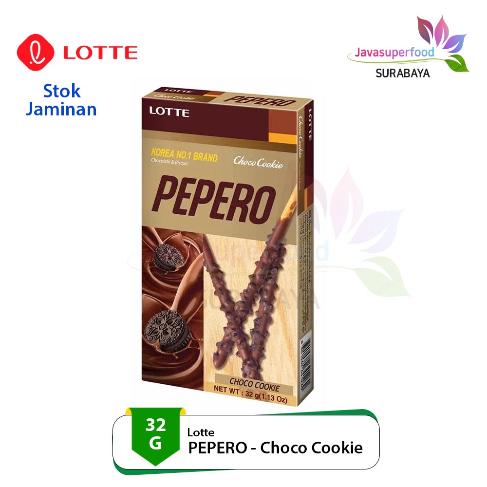 Jual Lotte Choco Cookie Pepero 32g/Biskuit Coklat Rasa Coklat Cookies ...