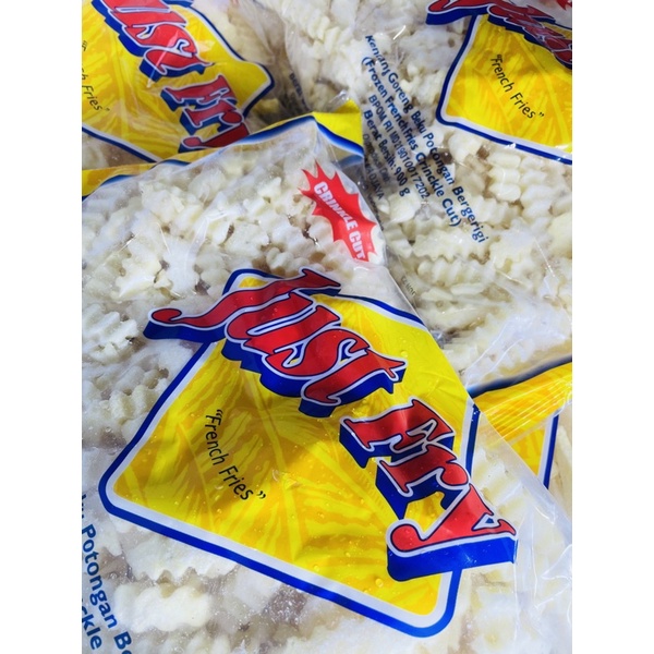 Jual French Fries Crinkle Cut Just Fry 900gr | Shopee Indonesia