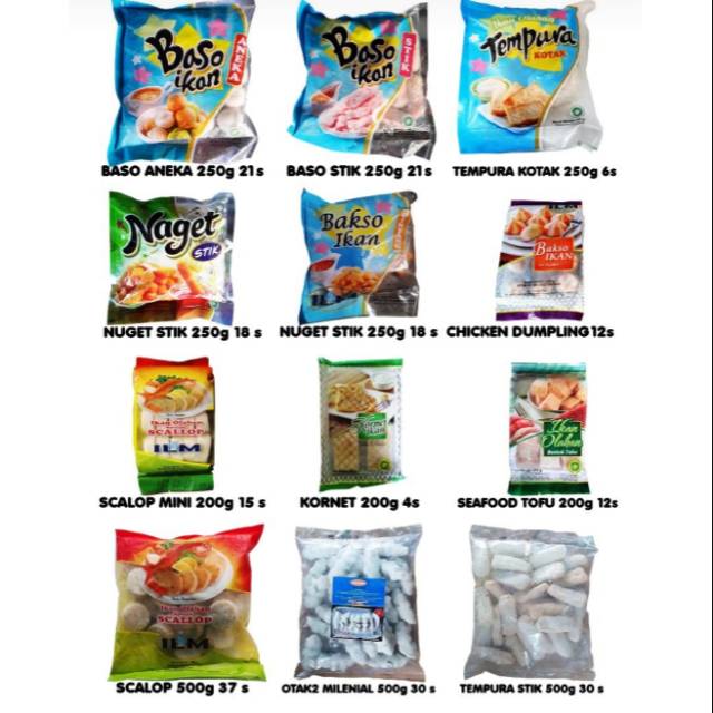 Jual Baso ikan | tempura | kornet | nugget | scallop | Shopee Indonesia