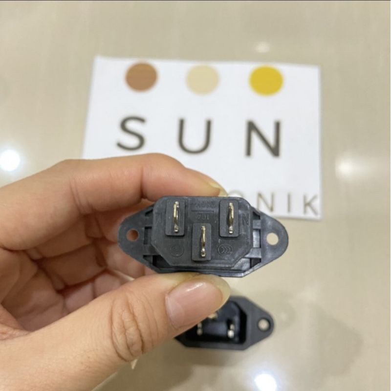 Jual Socket AC 3pin Soket AC Komputer Soket AC Power | Shopee Indonesia