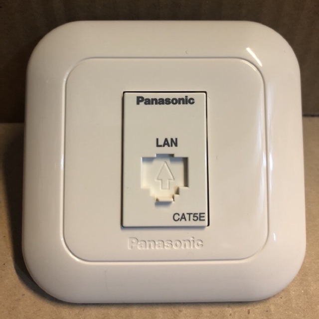 Jual Stop kontak data cat5e / outlet cat 5 e panasonic + frame single 1 ...
