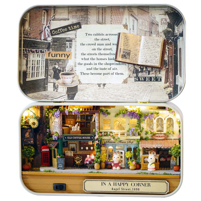 Jual Wooden Diy Handmade Box Theatre 3d Dollhouse Miniature Box In A