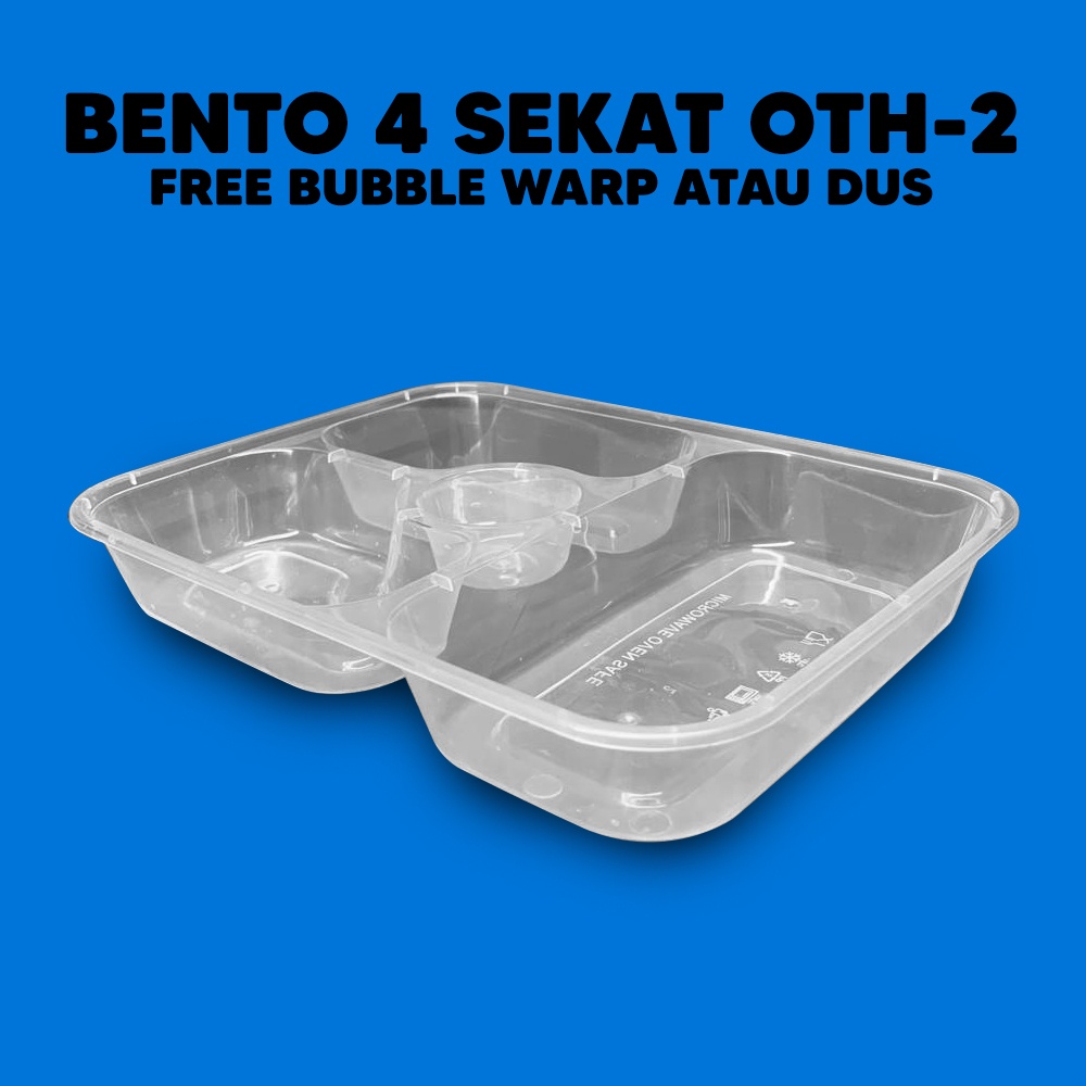Jual Thinwall Bento 4 Sekat Dome / Food Container Premium MURAH ...