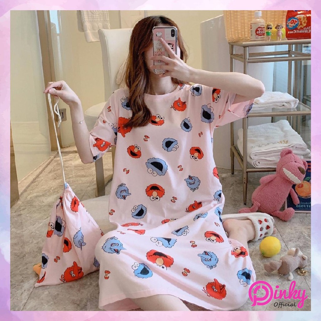 Jual Pinky Pakaian Wanita Baju Tidur Wanita Import Daster Motif Longgar ...